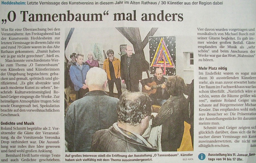 Kunstverein Heddesheim | Pressestimmen 2014